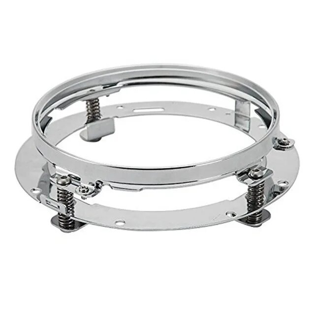 Крепление Для 7-дюймовой Круглой Светодиодной Фары Для Мотоциклов Серебряный, one pcs Chrome