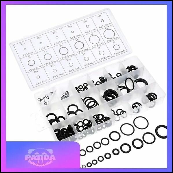 Автомобильное уплотнительное кольцо Ring225Black, 225 штук, эксклюзивный набор