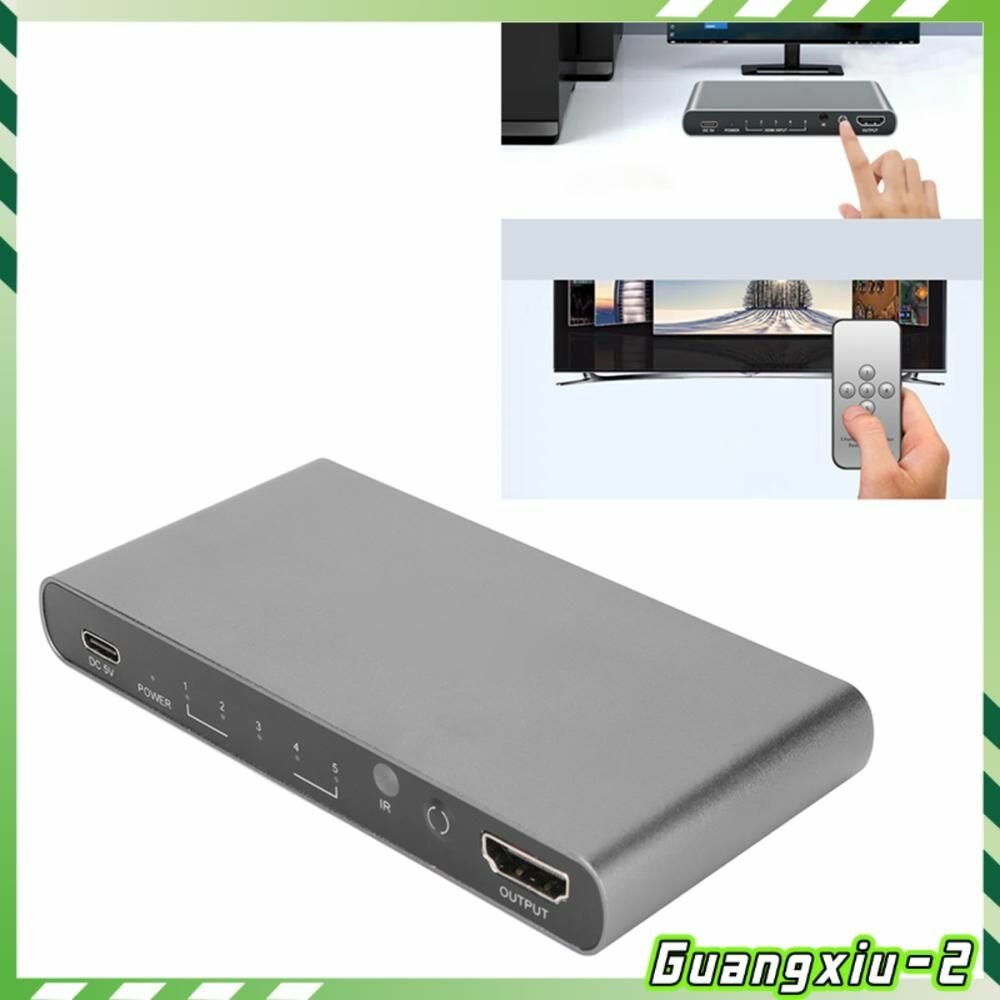 5x1 HD мультимедийный интерфейсный переключатель, поддержка 4K 60Hz, для HDMI устройств