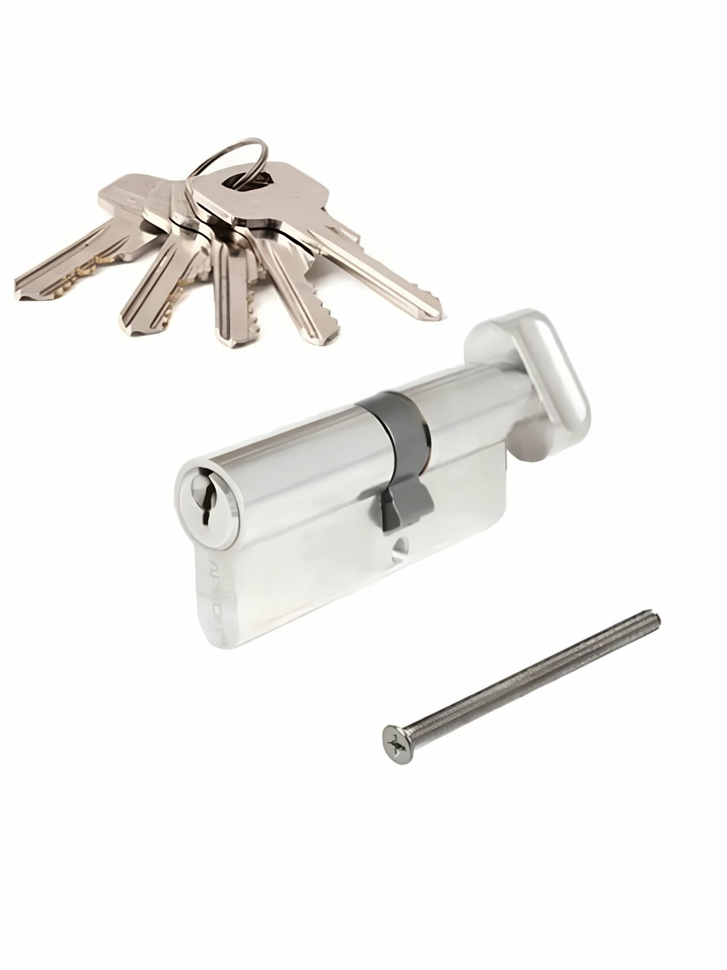 Личинка замка двери Apecs, SC-70(30C/40)-C-NI (SC-70(30/40)-Z-C-NI), 9056, 70 мм, никель