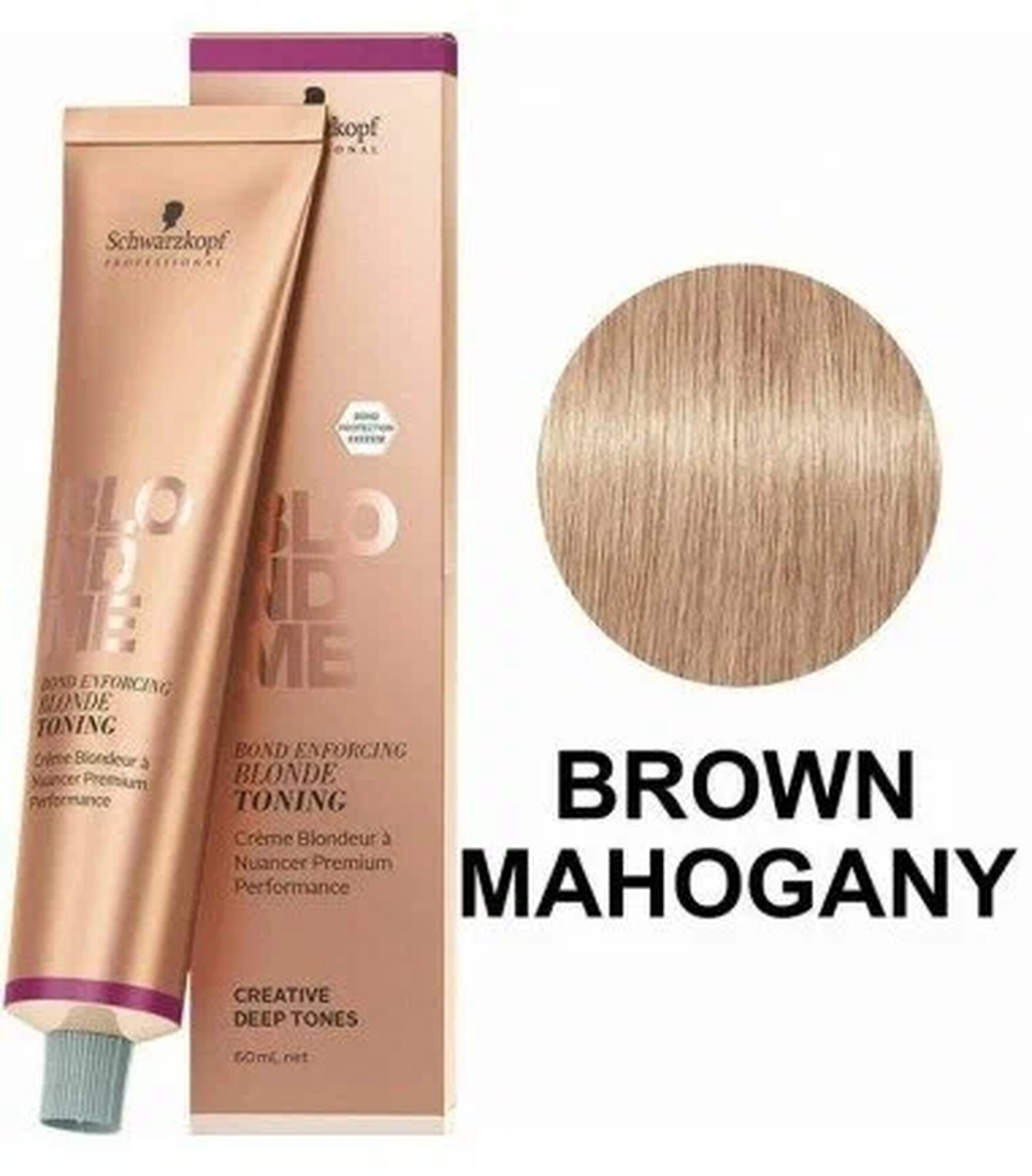 Schwarzkopf Professional, BlondMe Крем-тонер Коричневый махагони 60 мл