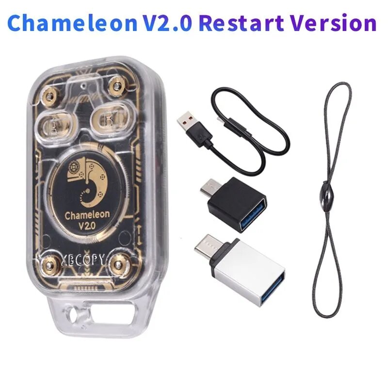 Chameleon Ultra V2.0 13,56 МГц RFID Smart Chip Emulator 125 КГц Decode NFC Duplicator Перезапуск