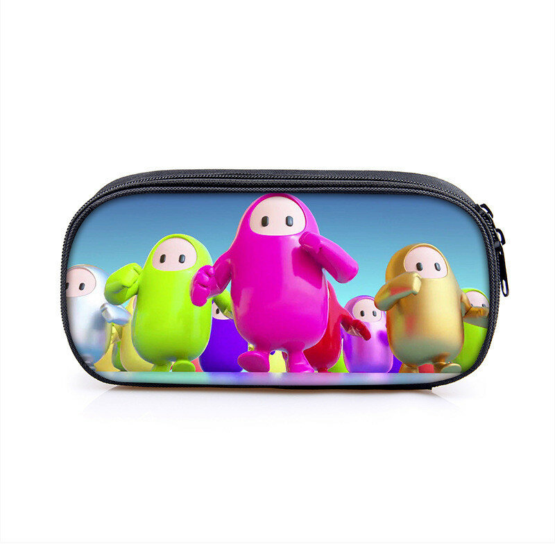 Fall guys cartoon pen holder with waterproof nylon material for classroom use 20, color