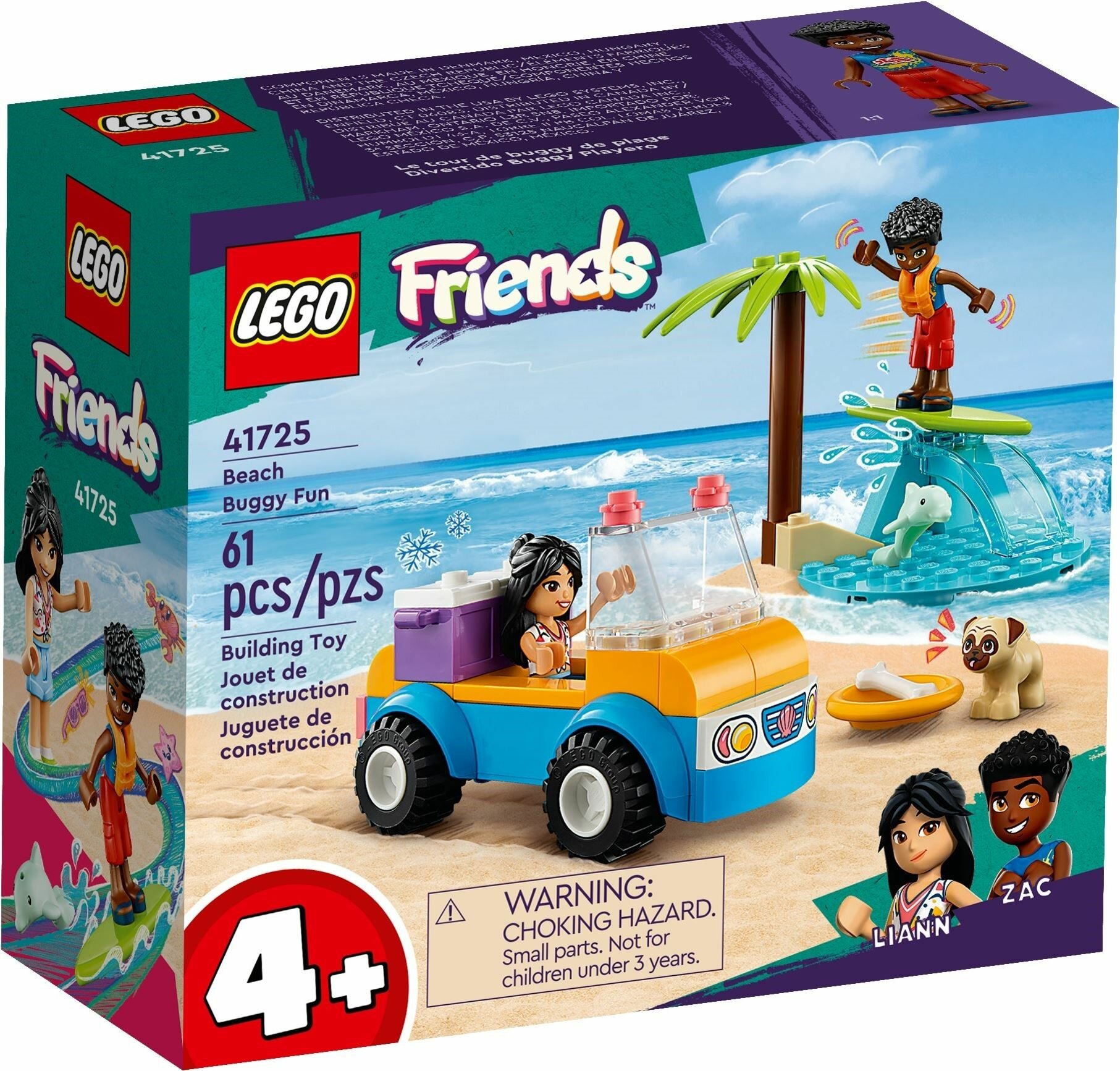 Конструктор LEGO Friends 41725 Развлечение на пляжном багги