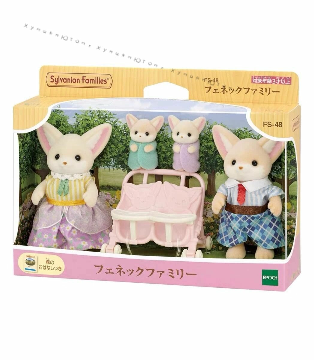 Sylvanian families-Fennec Fox Family Подарки для девочек, куклы, подходящие для коллекции