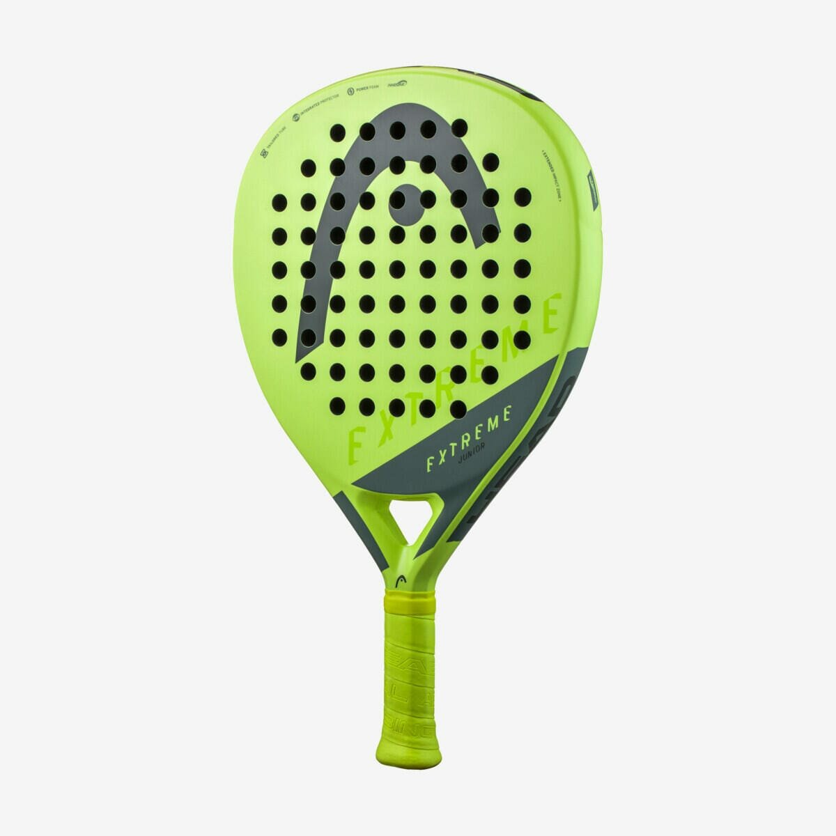 DECATHLON ракетка для падел тенниса HEAD Extreme Junior, желто-черный, 81.0 кв. дюймов, 320 г