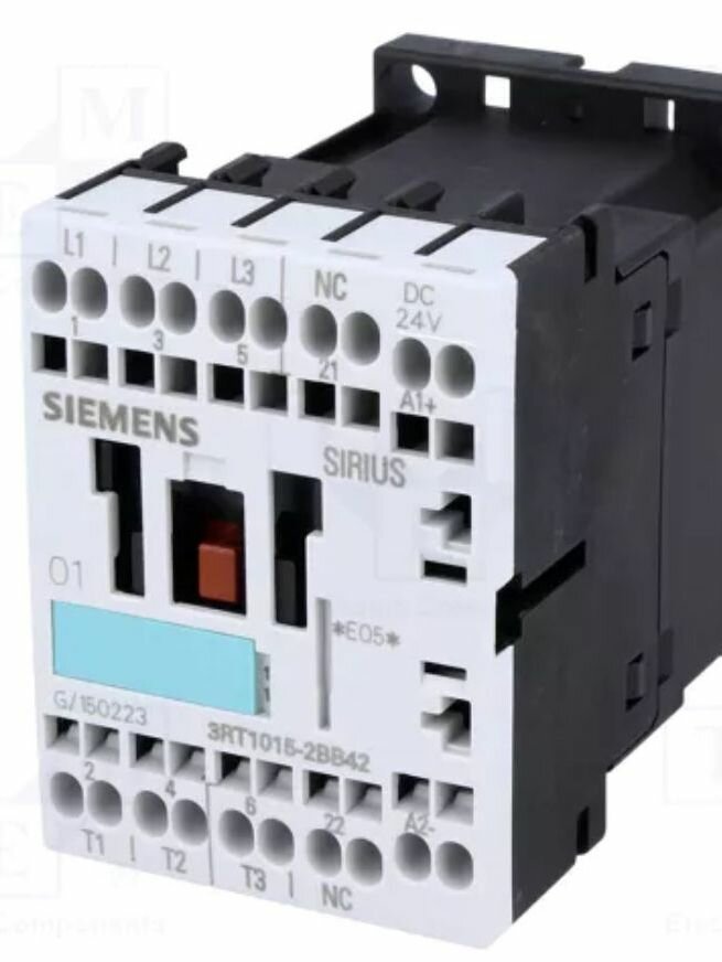 Контактор 3-ПОЛ, AC-3, 3 КВТ/ 400 V, 1НЗ, кат. упр DC 24 V, типоразмер S00, пружинные клеммы