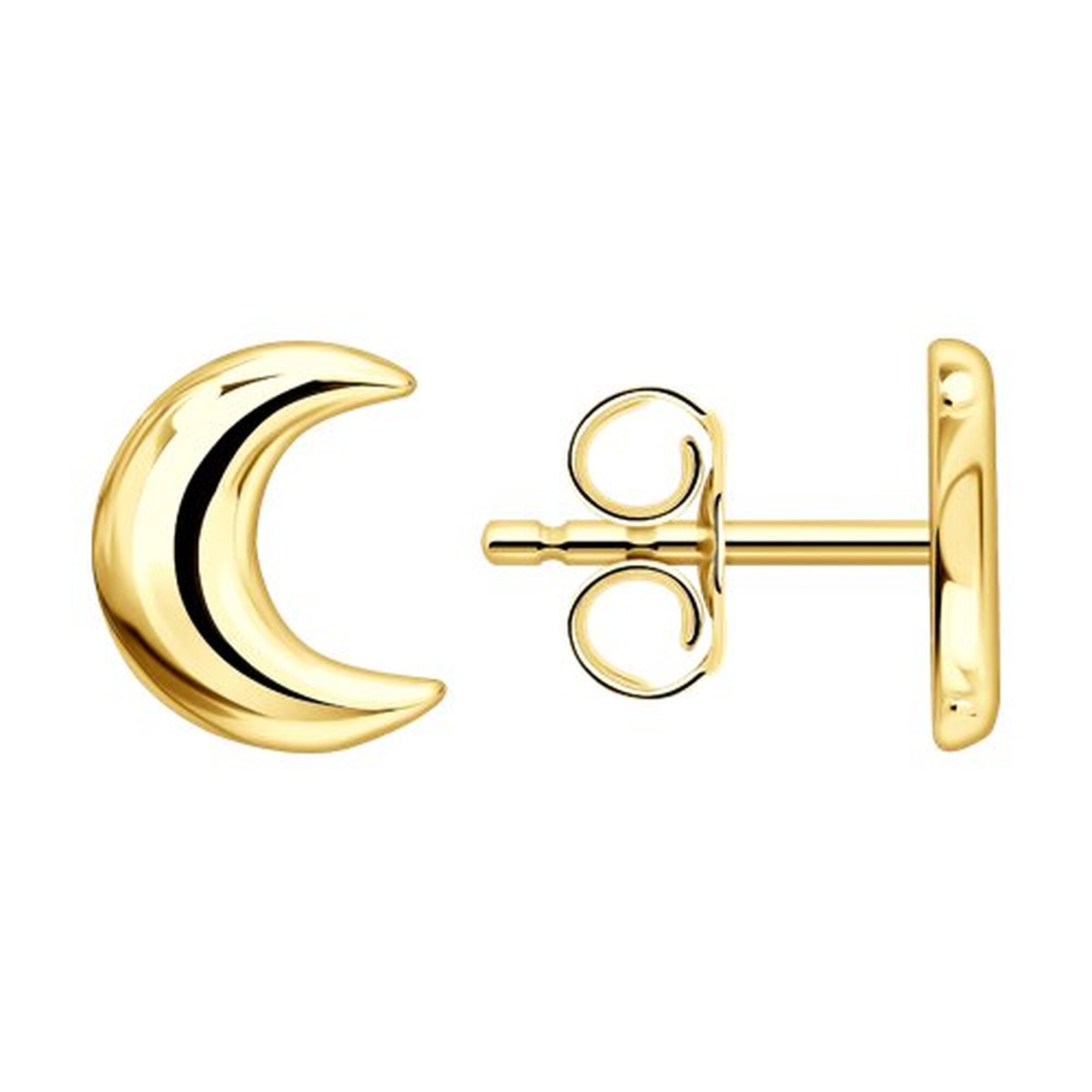 Серьги, серебро, 925 проба, золочение