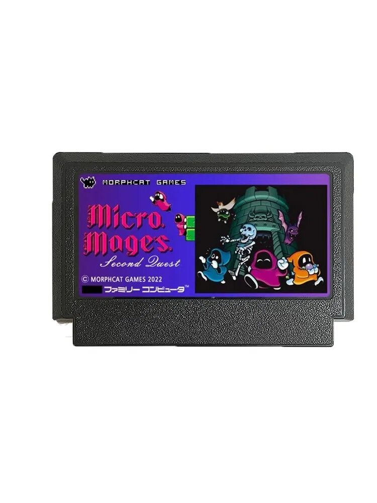 Micro Mages: Second Quest - Игра 8-битный картридж Famicom - игровой картридж NES (8 bit, Английская версия)