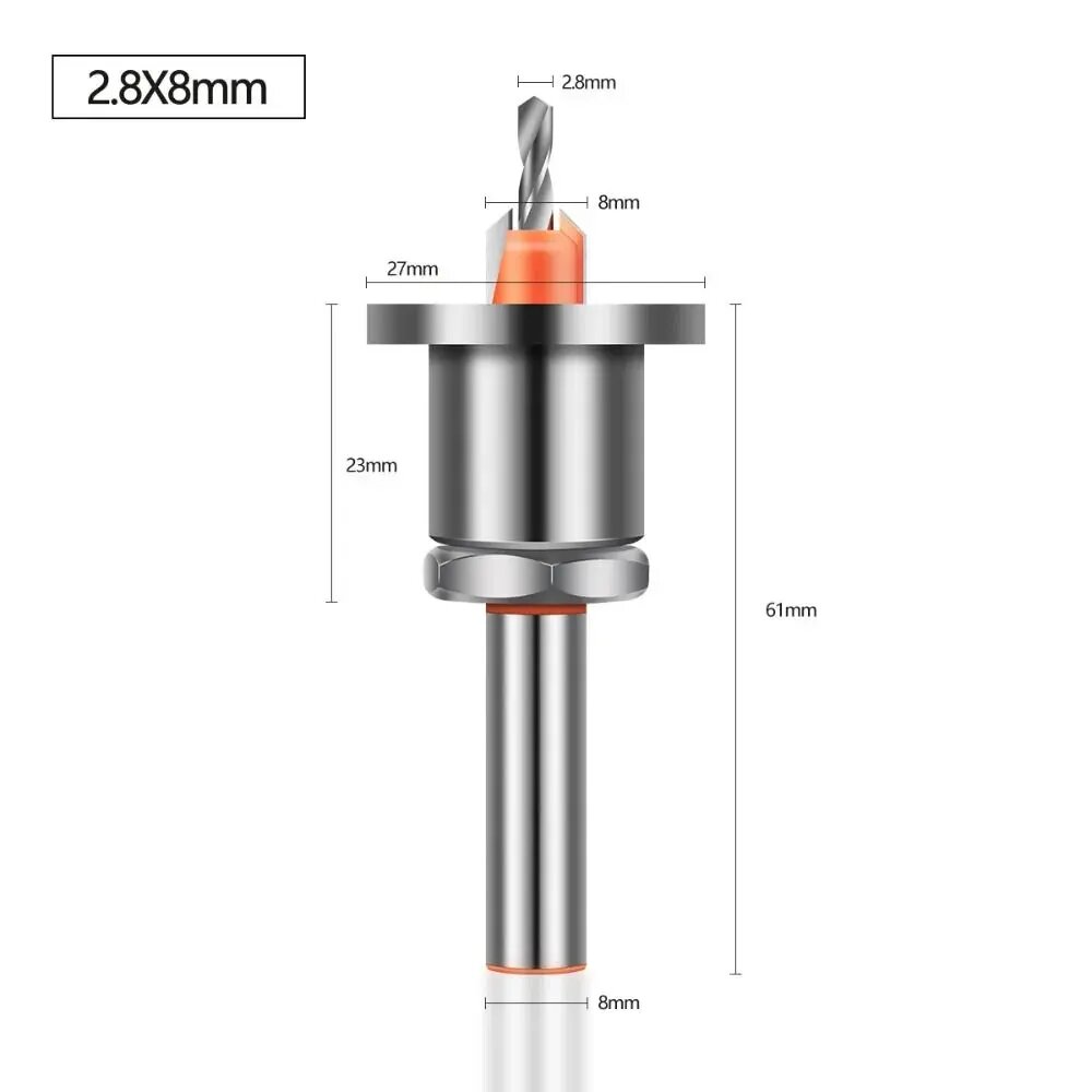 Сверло 2.8x8mm