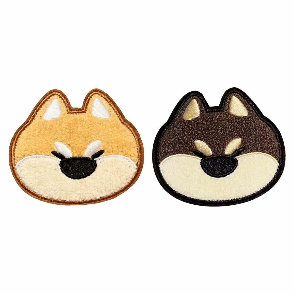 Декоративная заколка для волос в виде бесшовной липучки в форме мультяшной сиба-ину