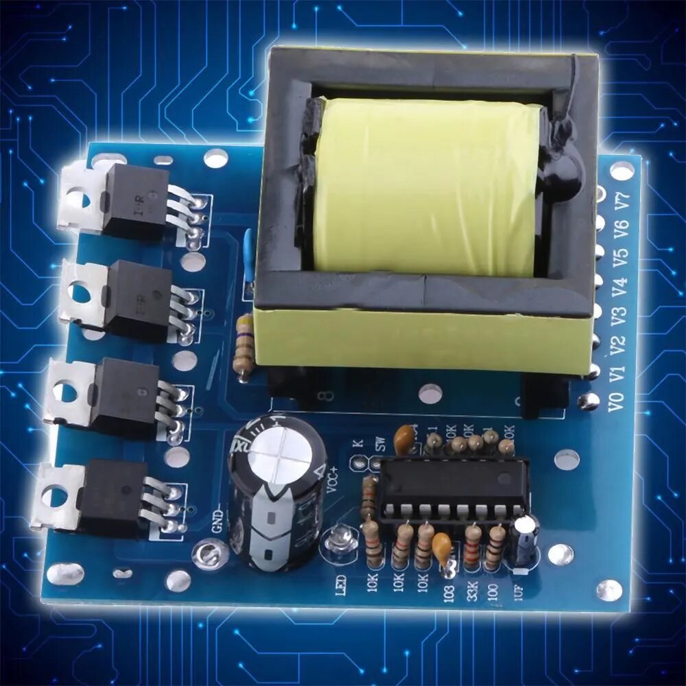 500 Вт инвертор DC 12V-24V в AC 180V-220V-380V Модуль платы усилителя