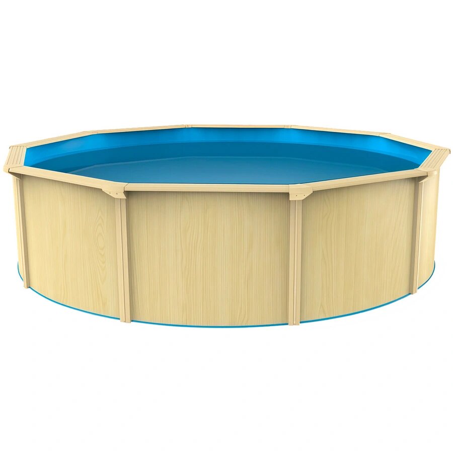 Бассейн каркасный Starmatrix Premium SP4613BW, Wood (под дерево), 4,6 x 1,3 м, круг, цена - за 1 компл