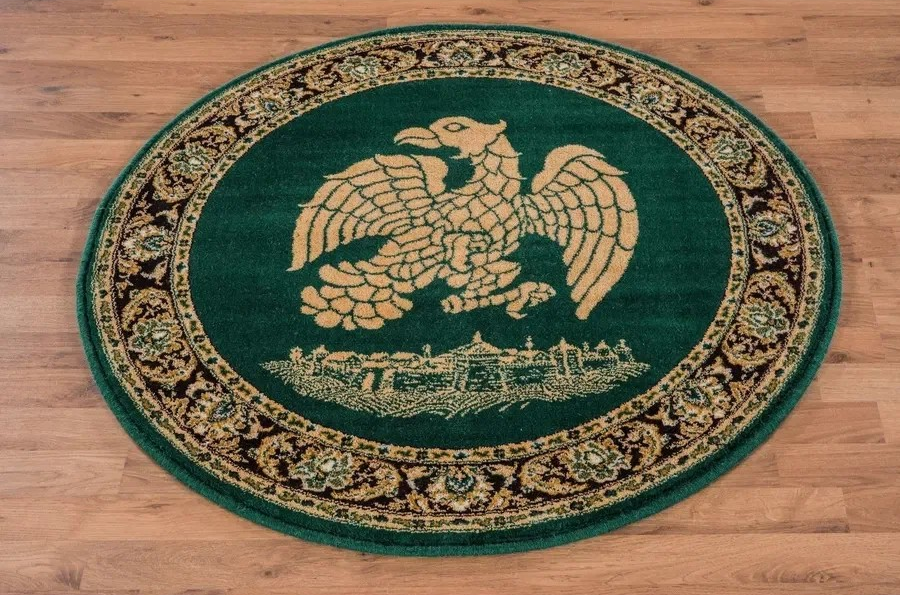 Ковер Floare-Carpet "Молдавский", на пол в гостиную, спальню, детскую шерстяной, 100x100см, круглый