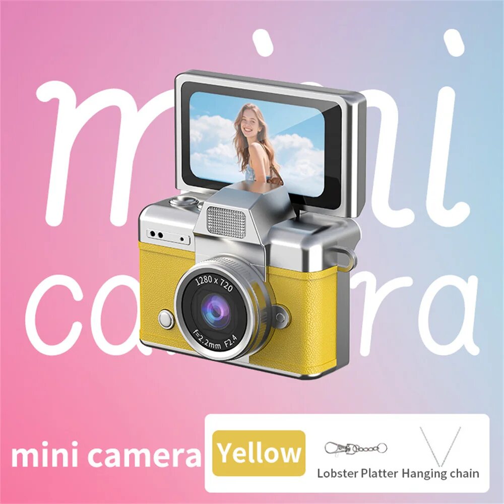 Мини-камера EOENKK 1080P, Yellow, 64G