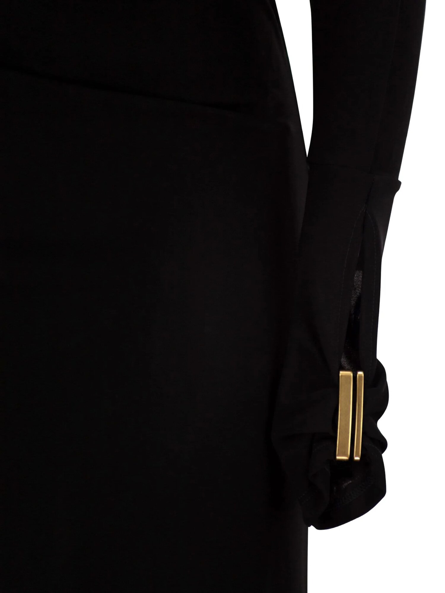 Платье Max Mara Draped midi dress, размер L, black/black — фото 1