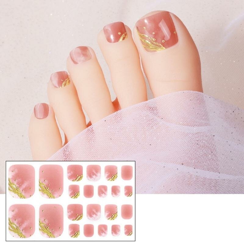 Водонепроницаемые наклейки для ногтей на пальцах ног, 0274