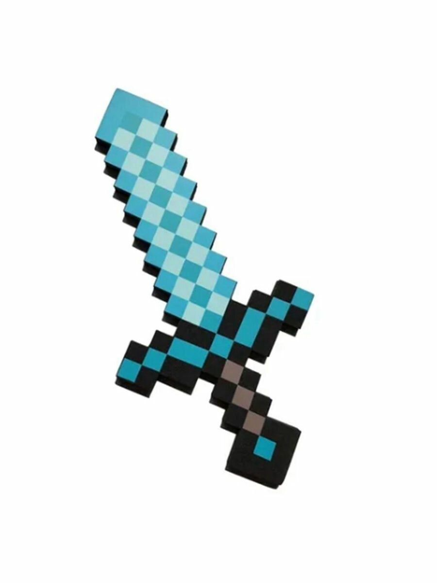Меч из игры Minecraft из EVA-пены, бриллиантовый