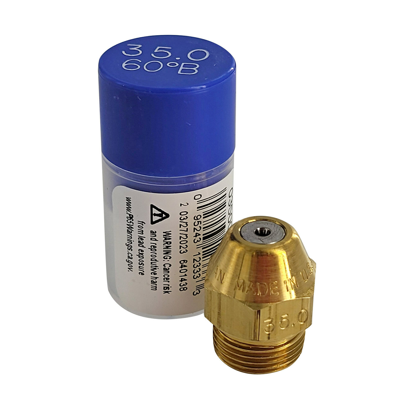 Форсунка Delavan 35.00GPH, 60B, 03500-60B0, В - образная форма распыла, угол 60 градусов — фото 1
