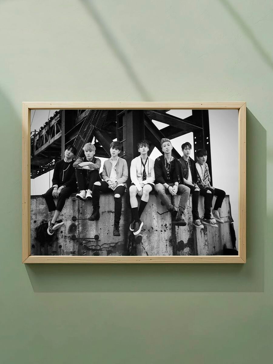 Постер, плакат на стену BTS K-Pop (А3)