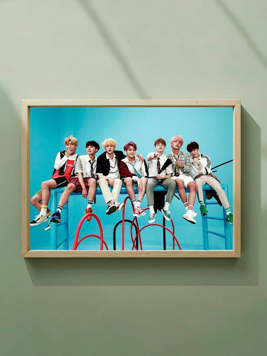 Постер, плакат на стену BTS K-Pop (А3)