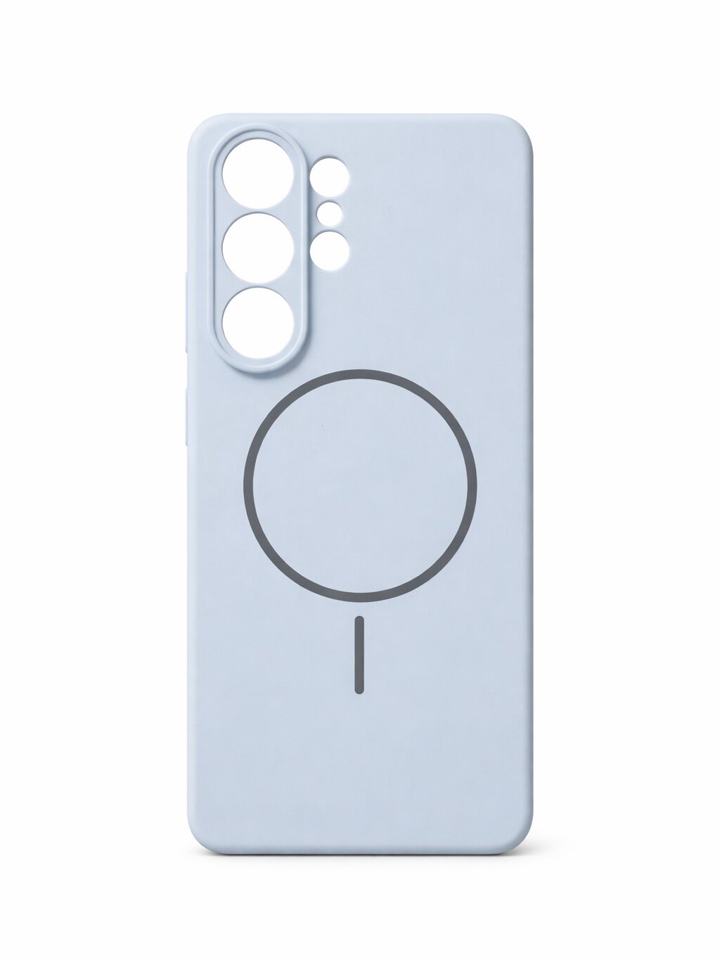 Чехол на Samsung Galaxy S26 Ultra силиконовый с MagSafe голубой, чехол для Самсунг С26 ультра, silicone case