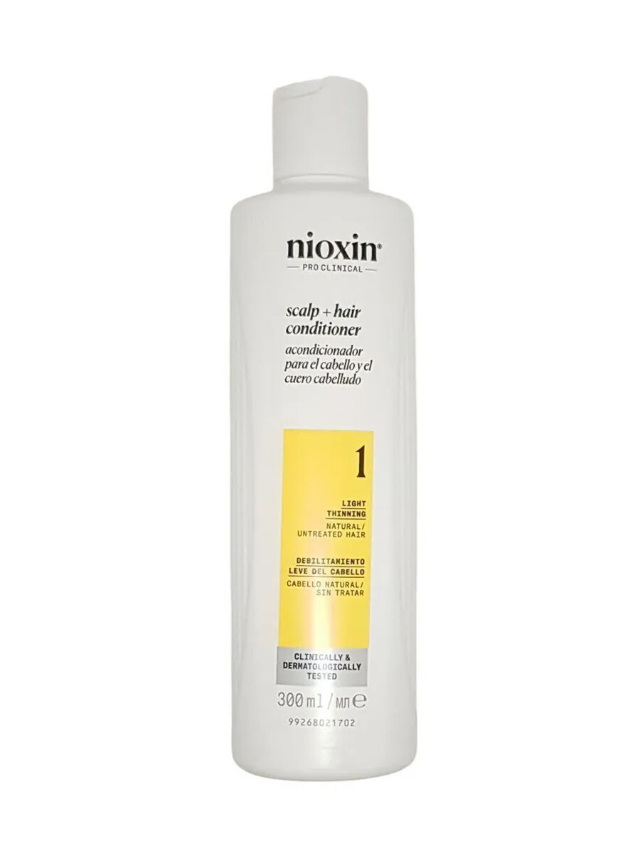 Nioxin кондиционер Scalp Therapy Conditioner System 1 для натуральных волос с тенденцией к источению, 300 мл