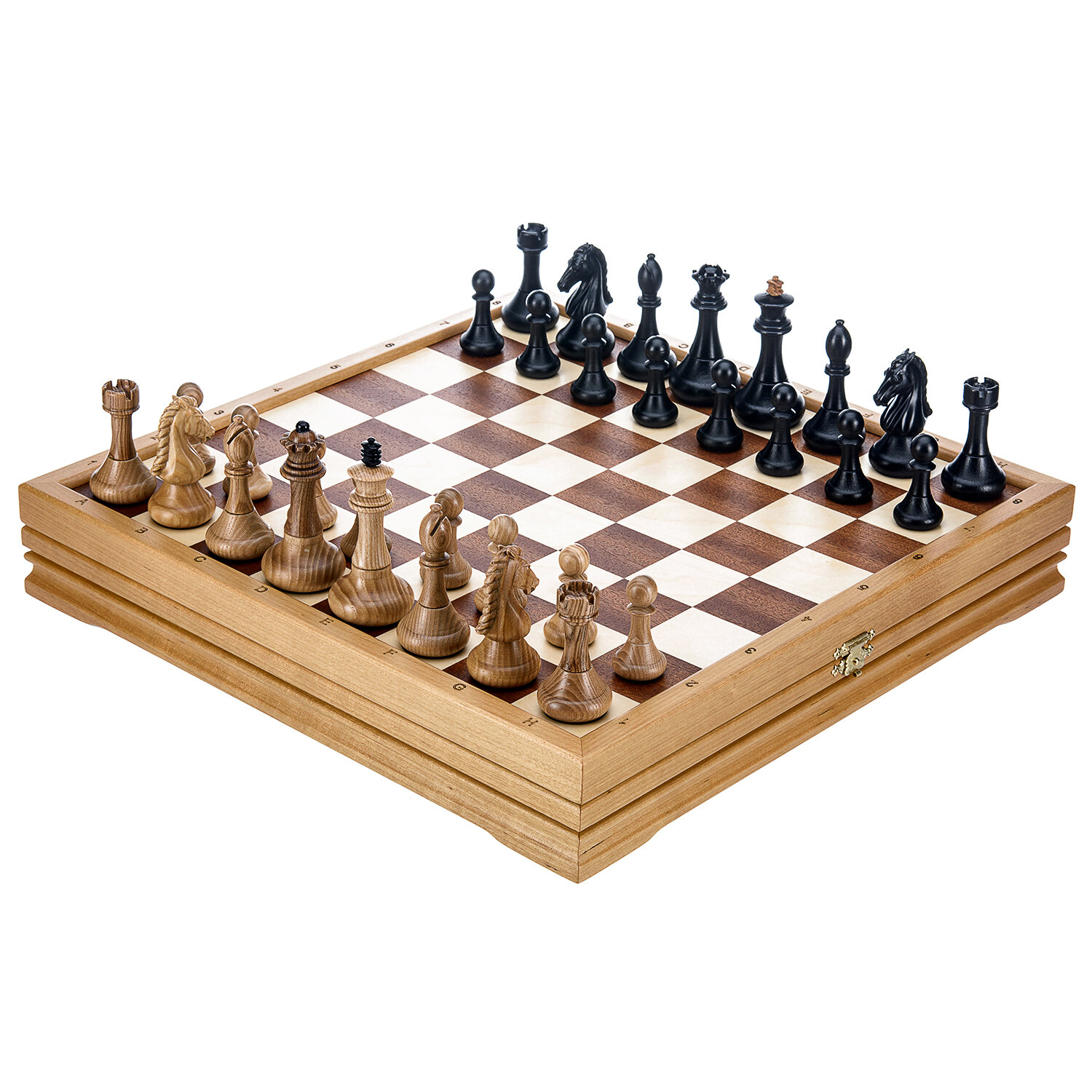 0065883/RTС-3559 шахматы средние деревянные 37*37 см(3,25")