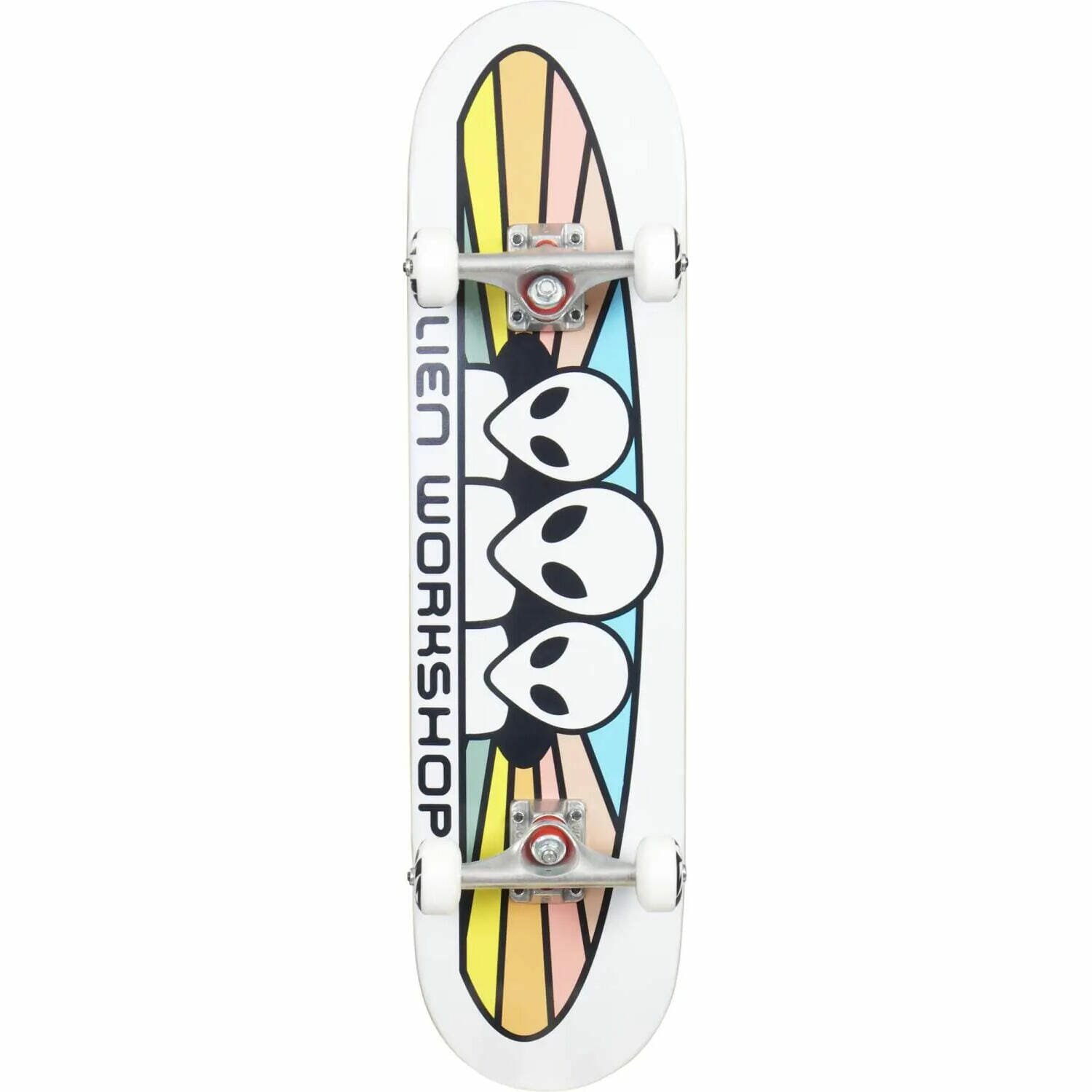 DECATHLON скейтборд Alien Workshop Abduction, бело-красный, 8 дюймов