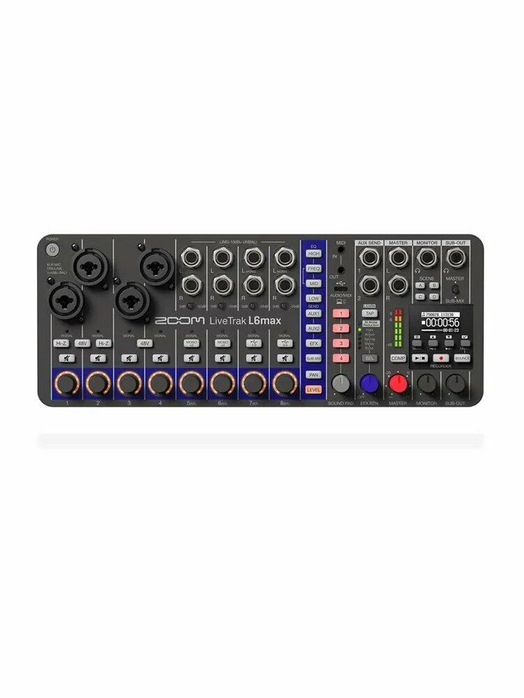 12-канальный микшер и рекордер Zoom LiveTrak L6max