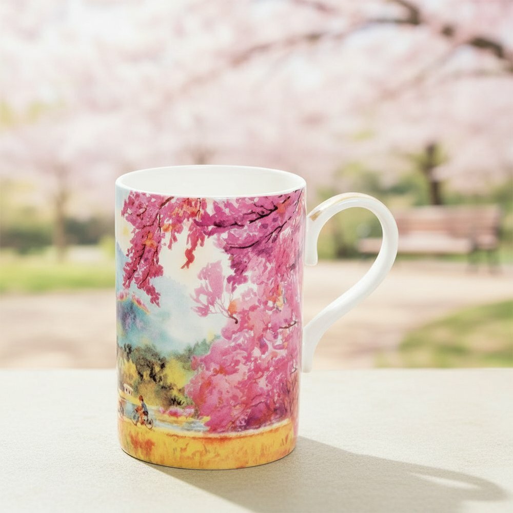 Кружка Цветущая сакура (Sakura in Fiore Pavone) JK-300 Pavone Италия Фарфор