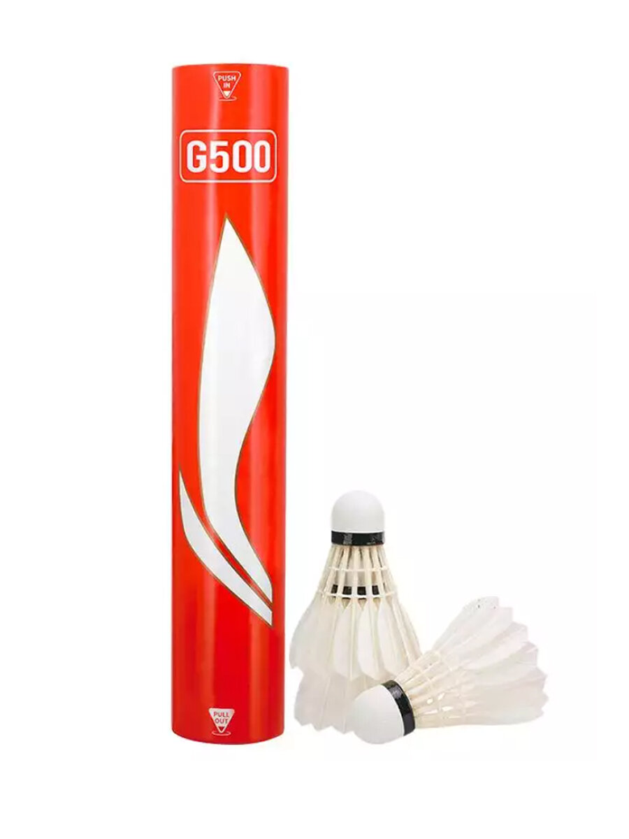 Воланы для бадминтона Li-Ning G500 x12, цвет White, скорость 77