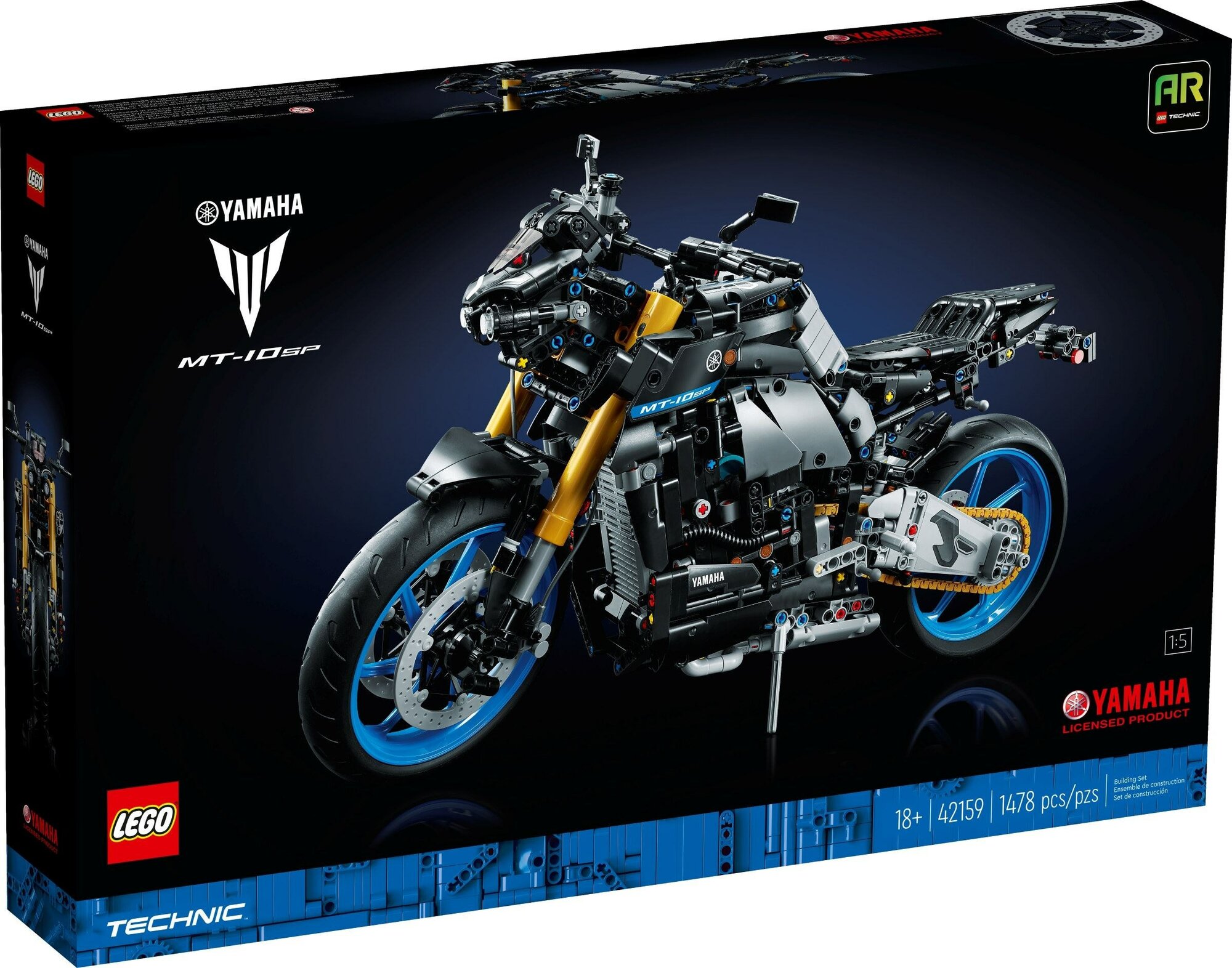 Конструктор LEGO Technic 42159 Мотоцикл Yamaha MT-10 SP, 1478 дет, 18+