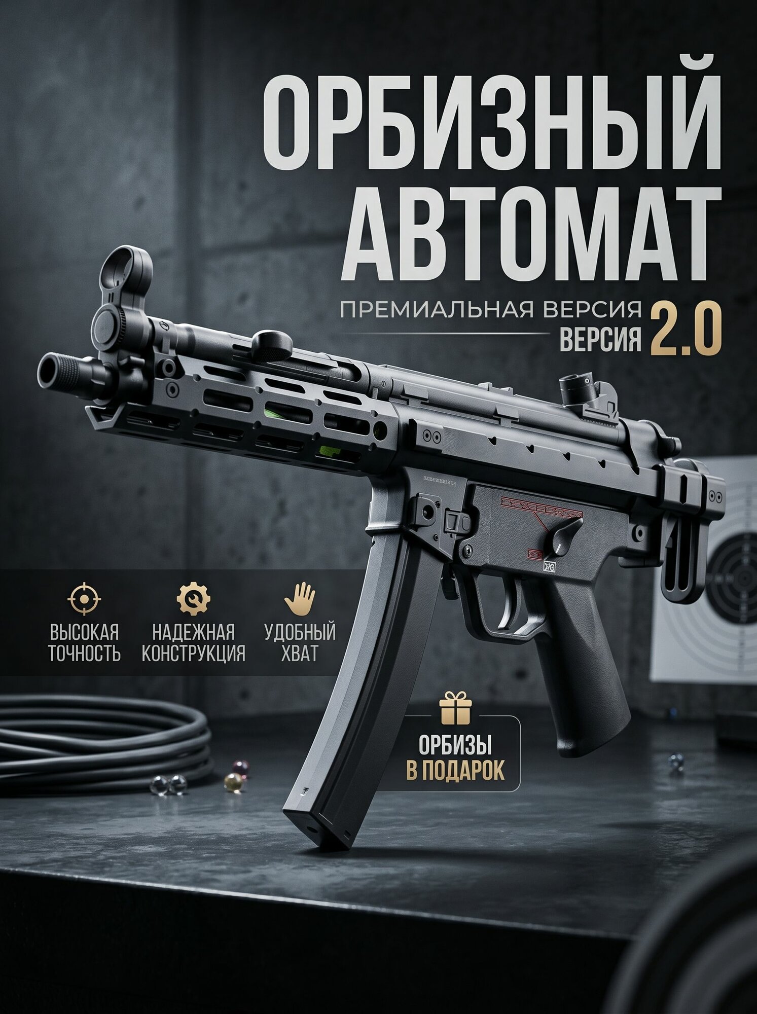 Детский Автомат Орбизный MP5K