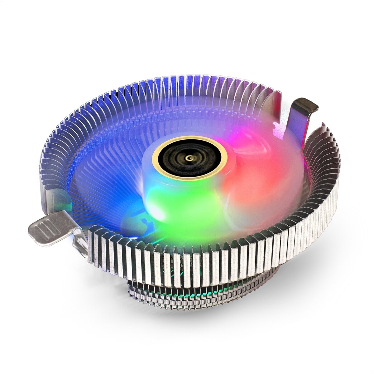 Кулер ЦПУ Exegate EE91-PWM. RGB, Al, TDP 75W, Fan 90mm, 800-2400RPM, 4pin, 11-24Дб, для процессора
