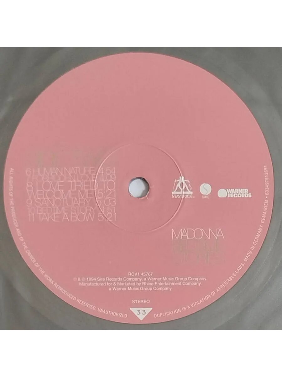 Madonna - Bedtime Stories (silver) — фото 1