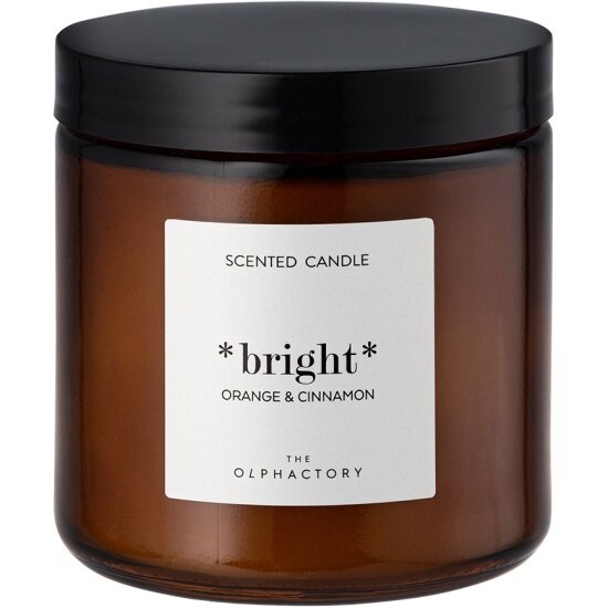 Свеча ароматическая Ambientair The Olphactory, Bright, Orange&Cinnamon, 60 ч