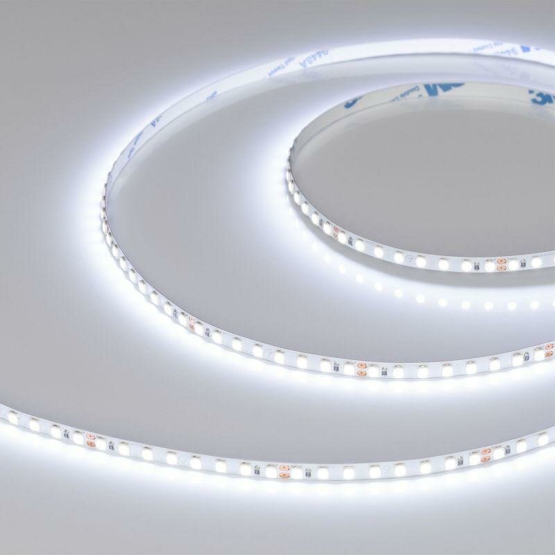 Лента светодиодная RT-A160-5mm 24V Cool 8000К 9.6Вт/м IP20 2835 открыт. (уп.5м) Arlight 037808