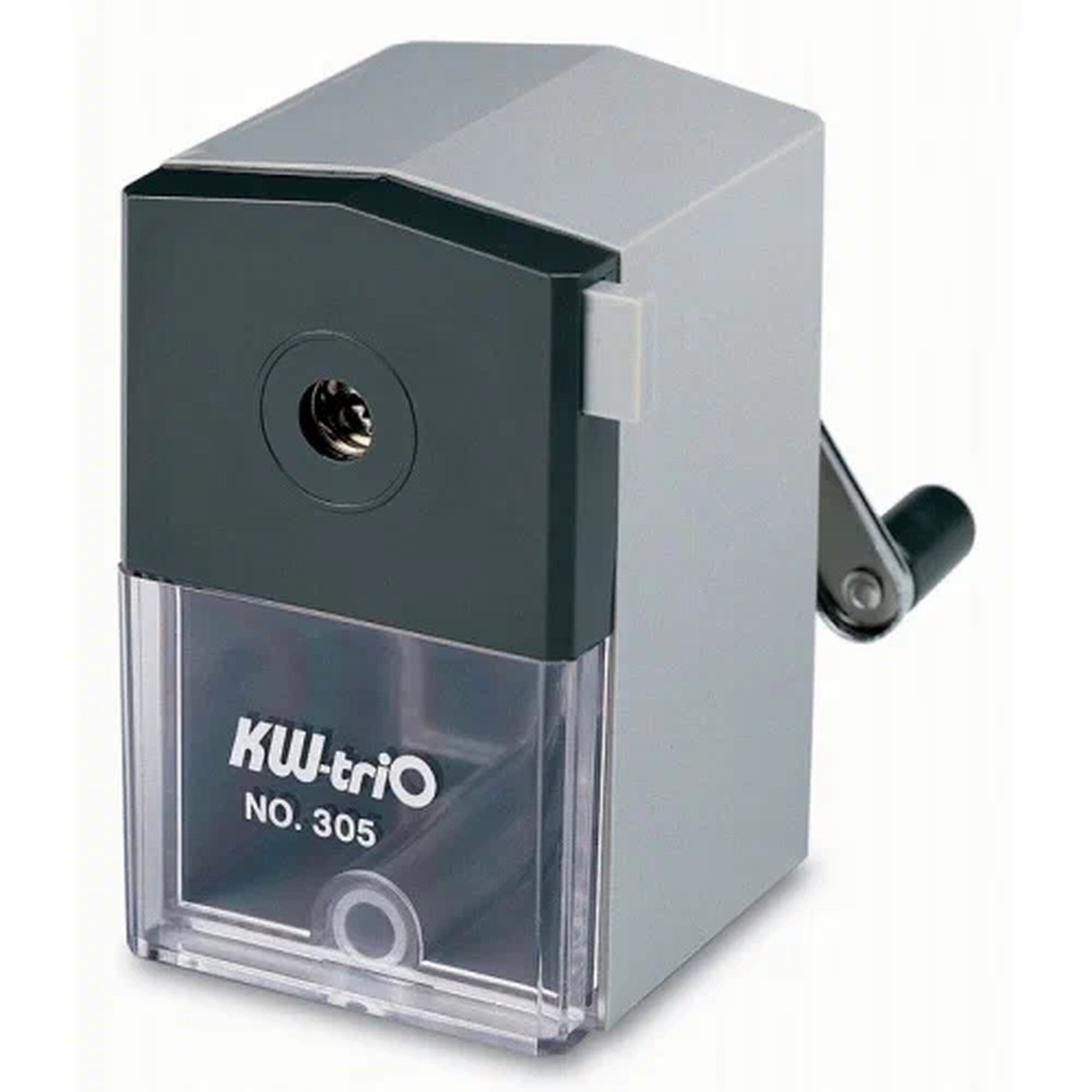 Точилка Kw-Trio 305A, пластик, цвет серый, 1 отверстие, диаметр 8 мм