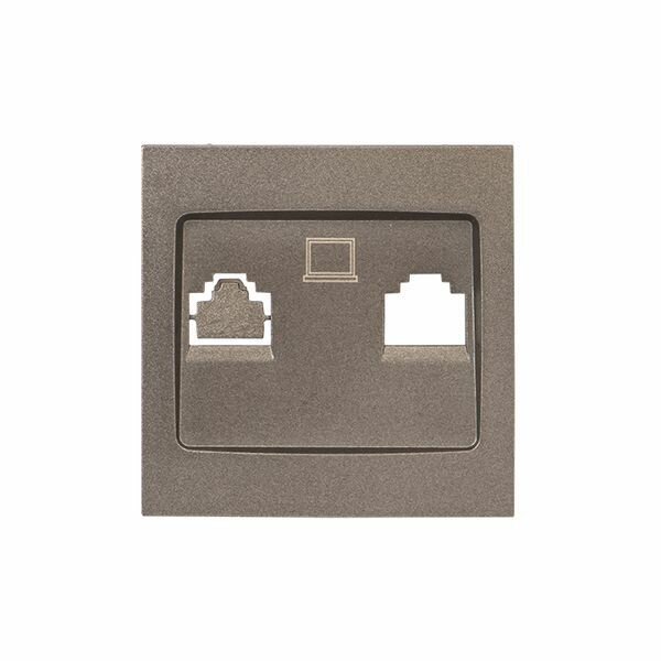Панель лицевая Валенсия для розетки 1-м RJ-45 графит PROxima EKF ESK01-L-035-60
