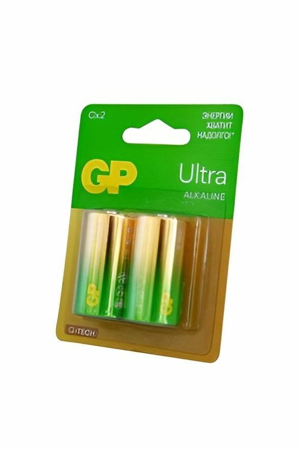 Батарейки GP Ultra GP14AUA21-2CRSBC2 G-TECH средние/C/LR14, 2шт.