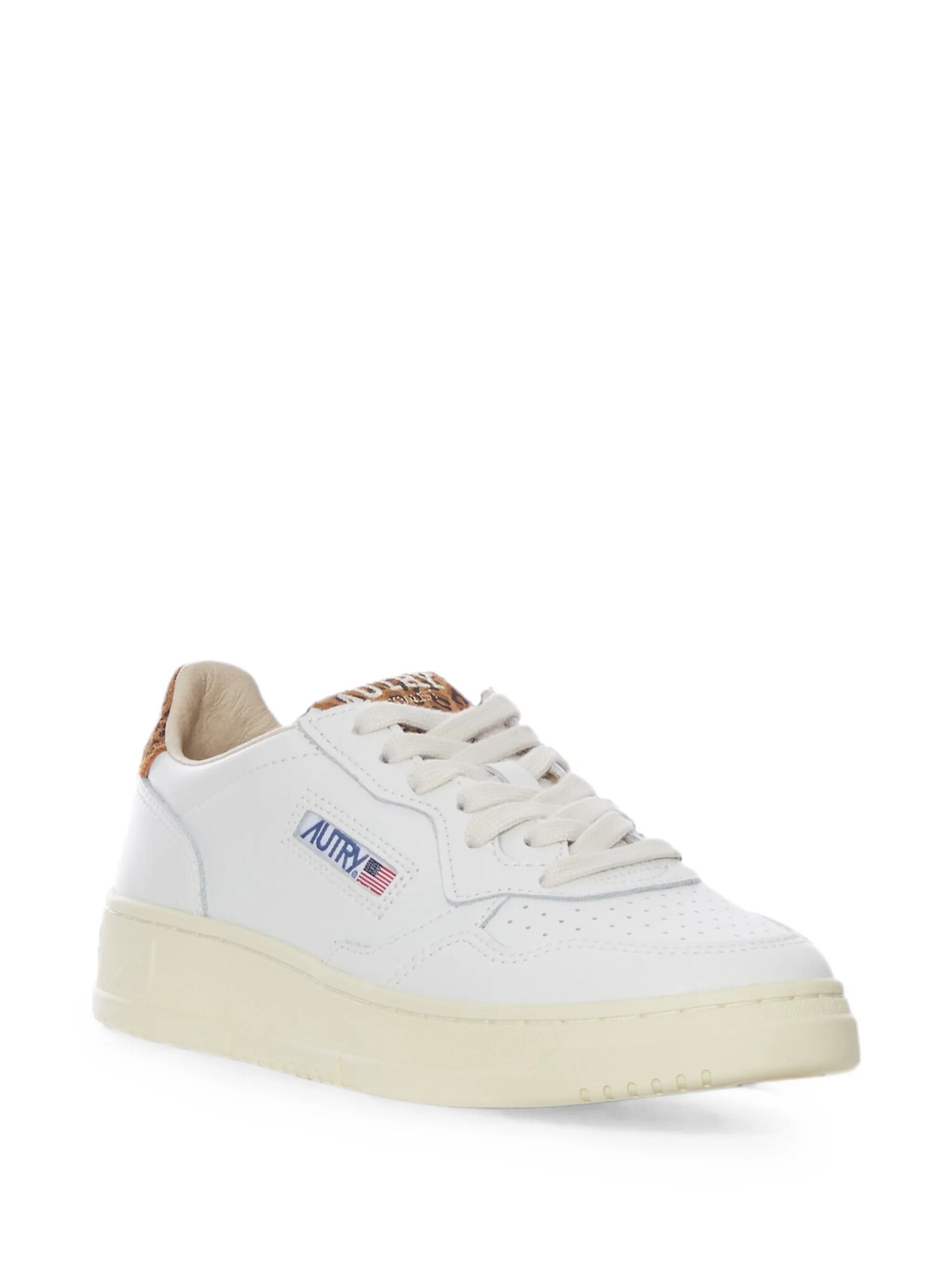 Кроссовки Leopard-print panelled sneakers