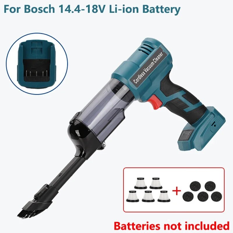 Бесщеточный ручной пылесос VC05 для аккумуляторов Makita/Milwaukee/Dewalt/Bosch/Ryobi 18В For Bosch