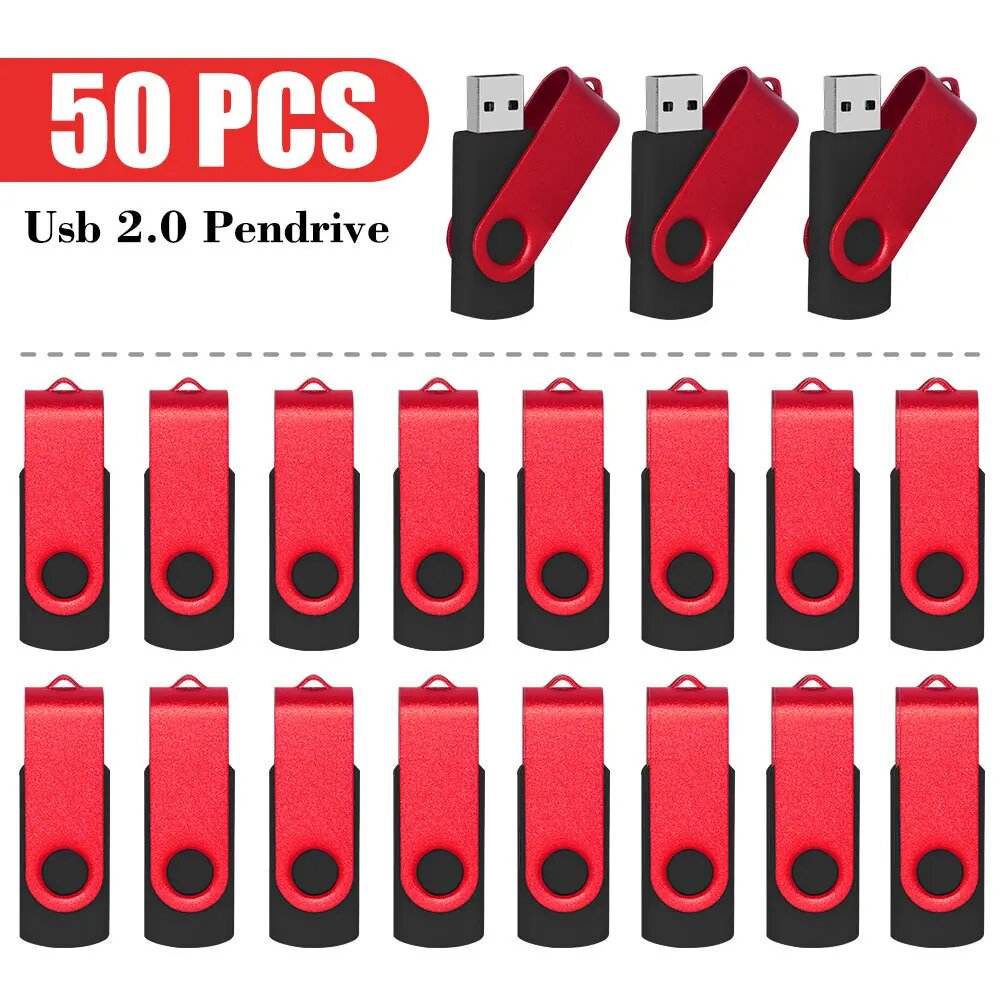 USB-флешки oeny 4 ГБ, 8 ГБ, 16 ГБ, 32 ГБ, 512 МБ 8GB x 50pcs, Красный, Red