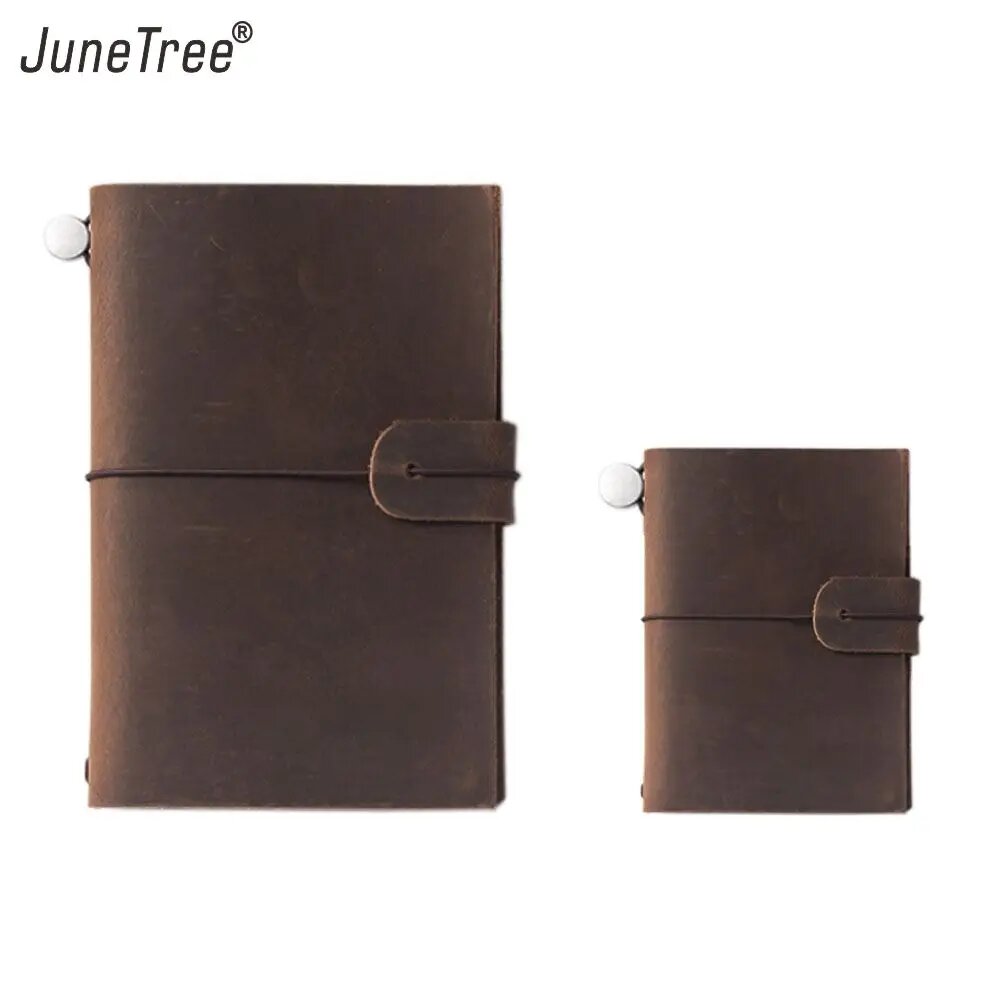 Блокнот JuneTree из натуральной кожи 12x21 см