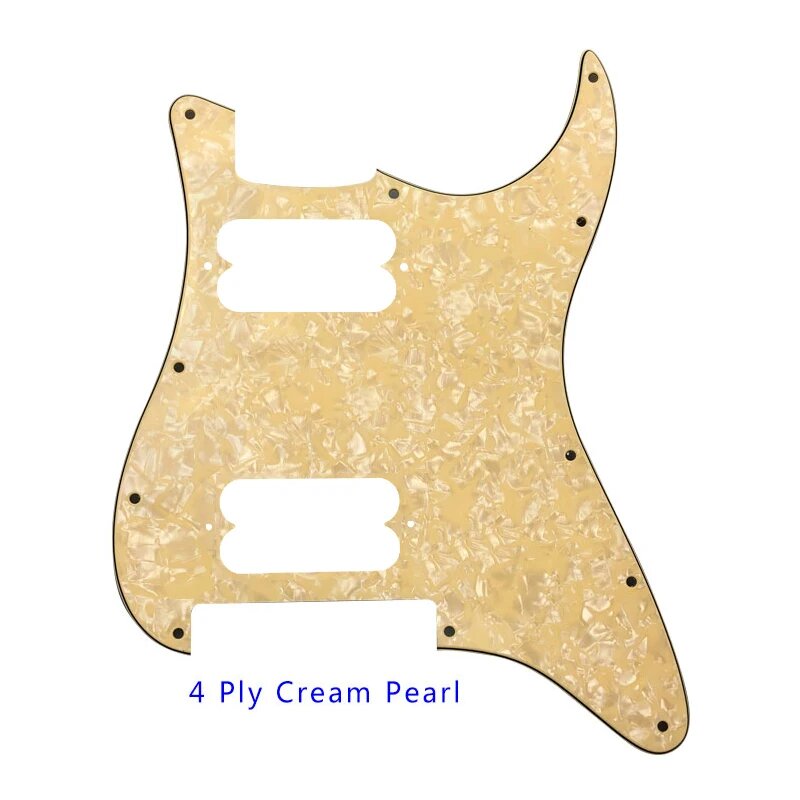 Защитный пикгард Pleroo для Stratocaster Floyd Rose с пикапами HH 4Ply Cream Pearl
