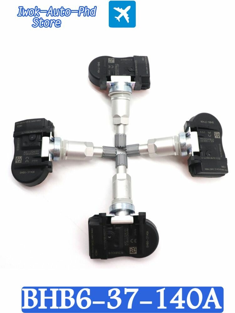 BHB6-37-140A TPMS Датчик давления шины 433 МГц BBP3-37-140B Подходит для Mazda Atenza CX-3 CX-4 CX-5 CX-8 Mazda 6 MX-5, Подходит для Abarth 124 Spider BBP337140 BHB637140