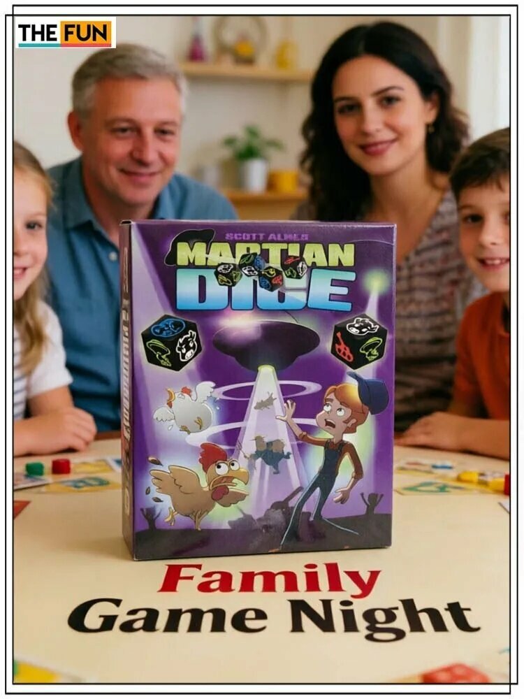 Настольная карточная игра Настольная Martian Dice Игра (Карточная) Новая версия игры