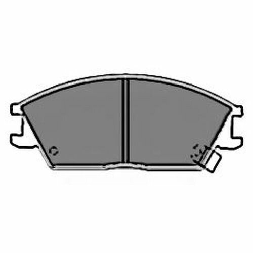 Комплект передних тормозных колодок Mapco 6654 для Honda Accord (1983-1985), Hyundai Accent (1994-2006), Hyundai Getz (2002-2010)
