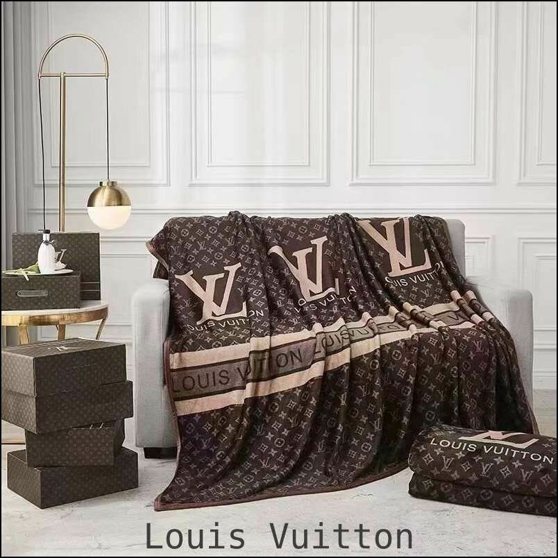 Louis Vuitton Плед вязаный , Полиэстер, 200 см х 150 см